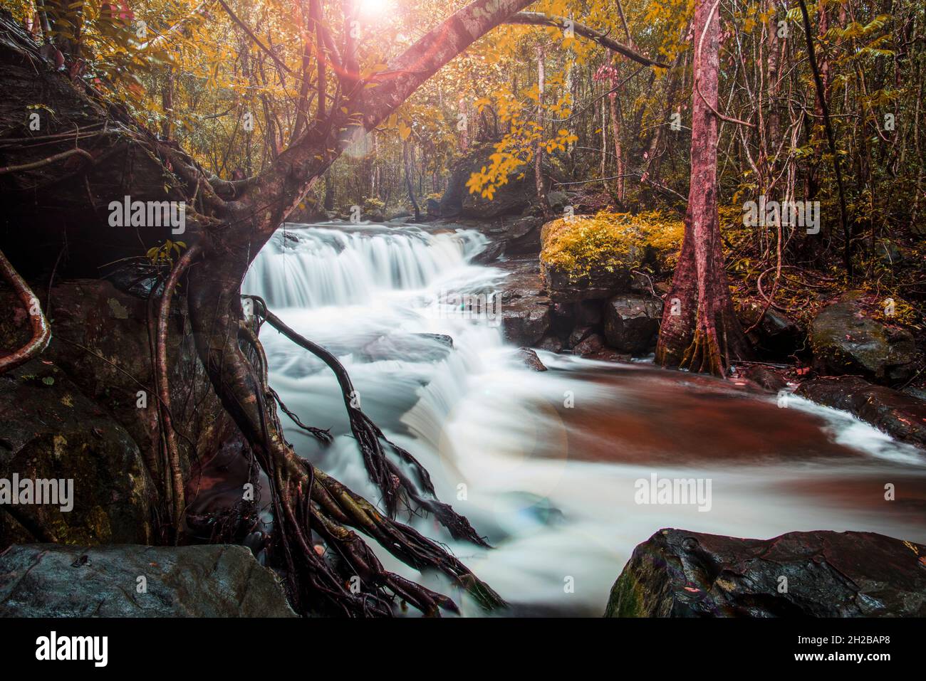 Tranh Waterfall in Phu Quoc island Stock Photo - Alamy