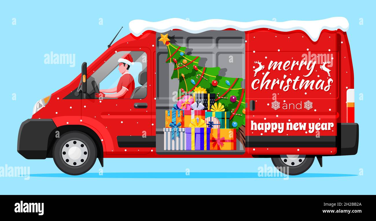 Christmas trailer Stock Vector Images - Alamy