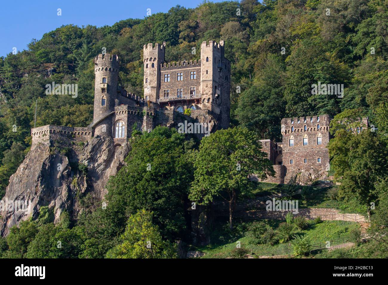 Burg rheinstein castle on rhine hi-res stock photography and images - Alamy