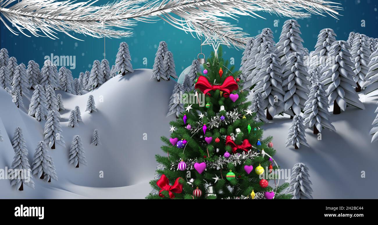 Animated Snow Falling Christmas