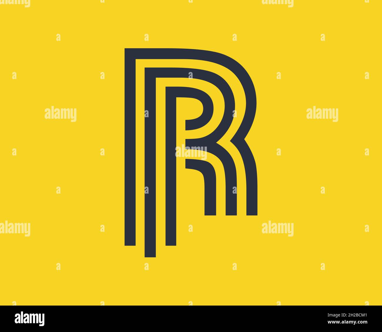 Letter r logo set Stock Vector Images - Alamy