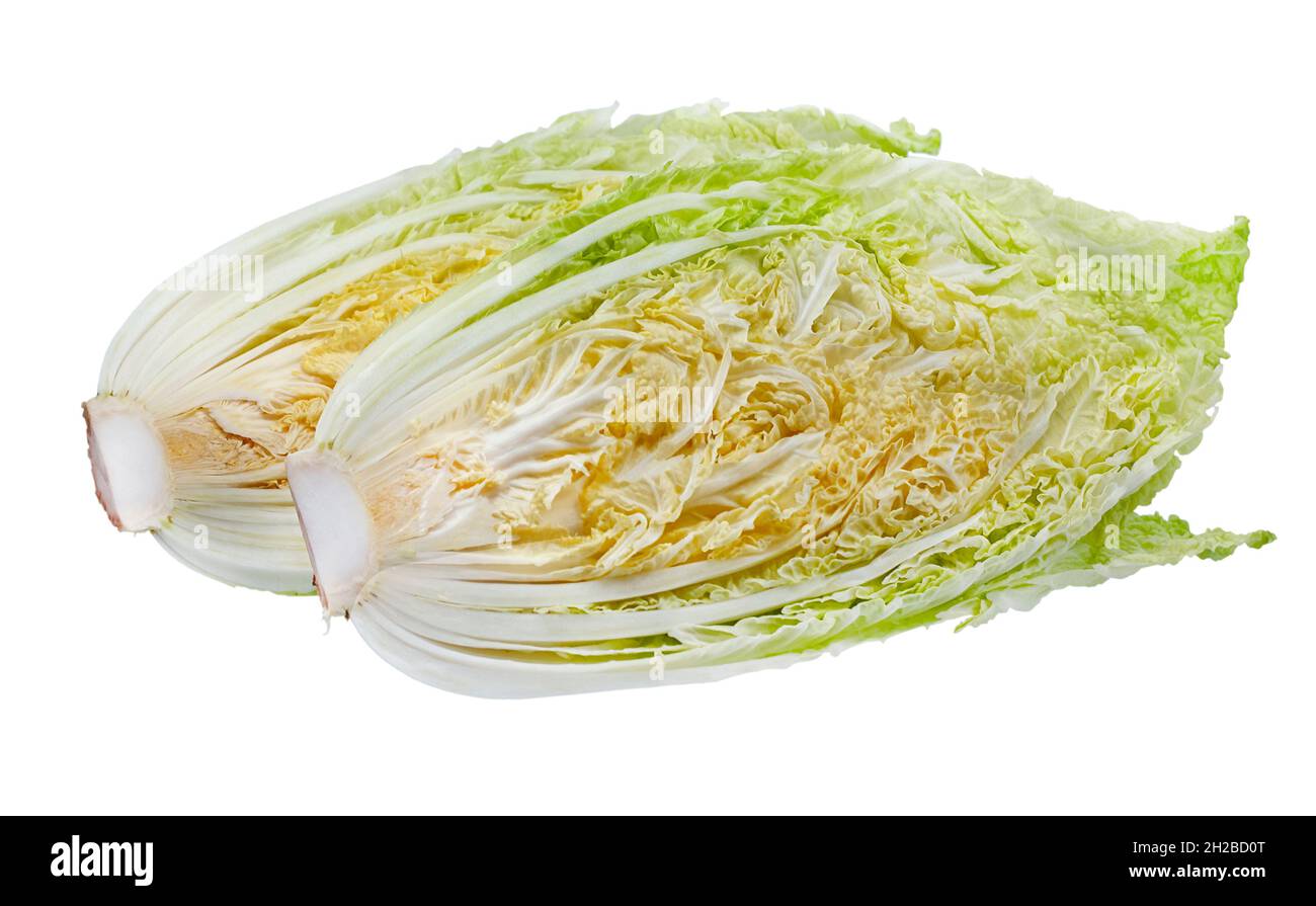 Fresh chinese cabbage isolated on white background Stock Photo - Alamy