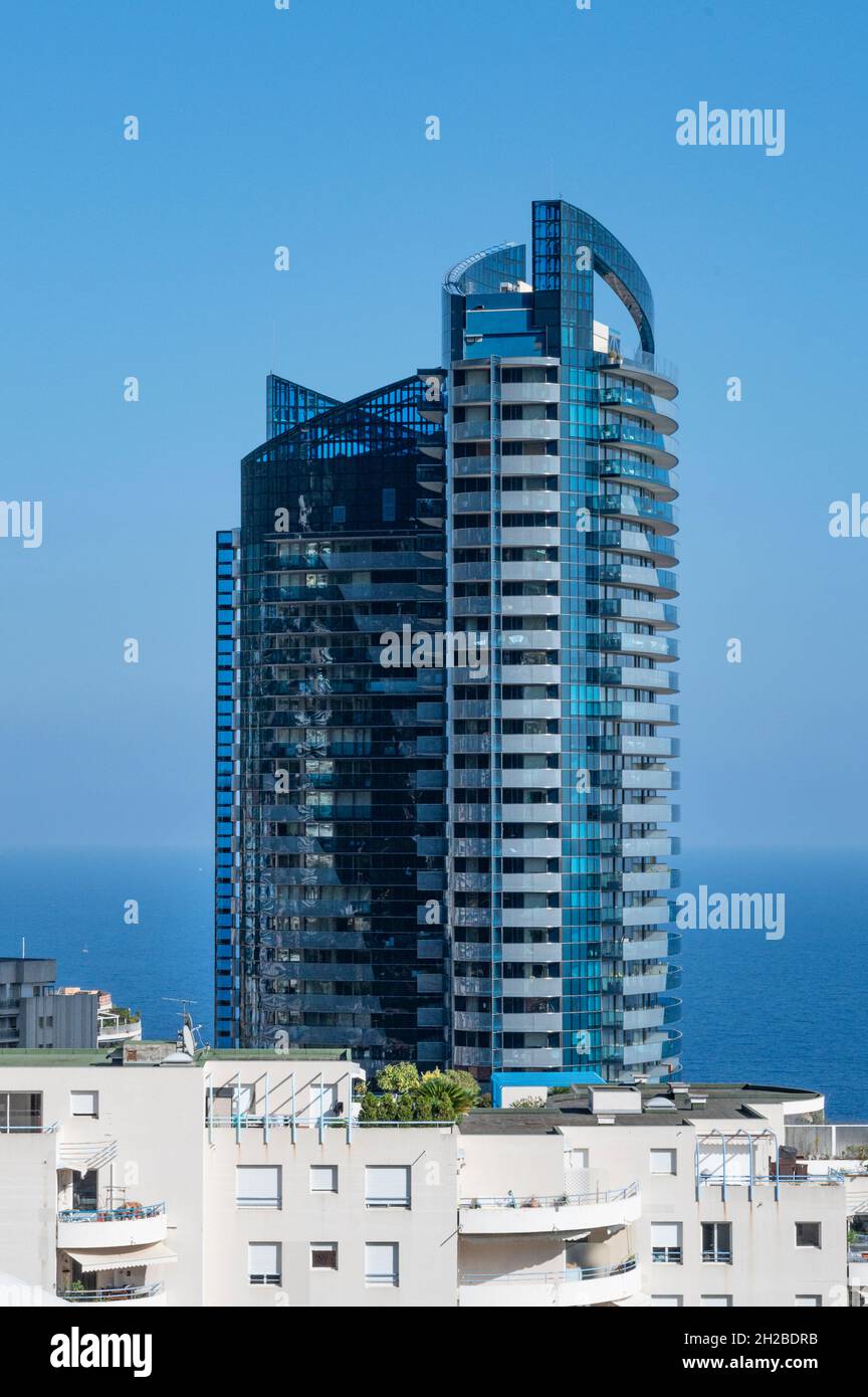 The Tour Odéon on the Avenue de l'Annonciade is the tallest building in ...