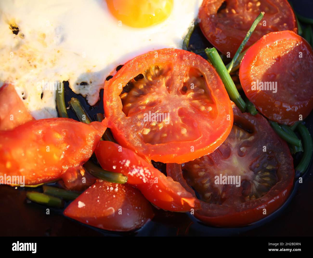 Country style fried eggs hi-res stock photography and images - Alamy