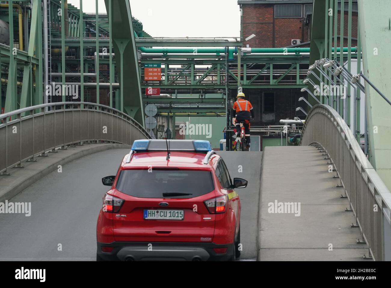 Hamburg, Germany. 20th Oct, 2021. View of the Aurubis AG plant site ...