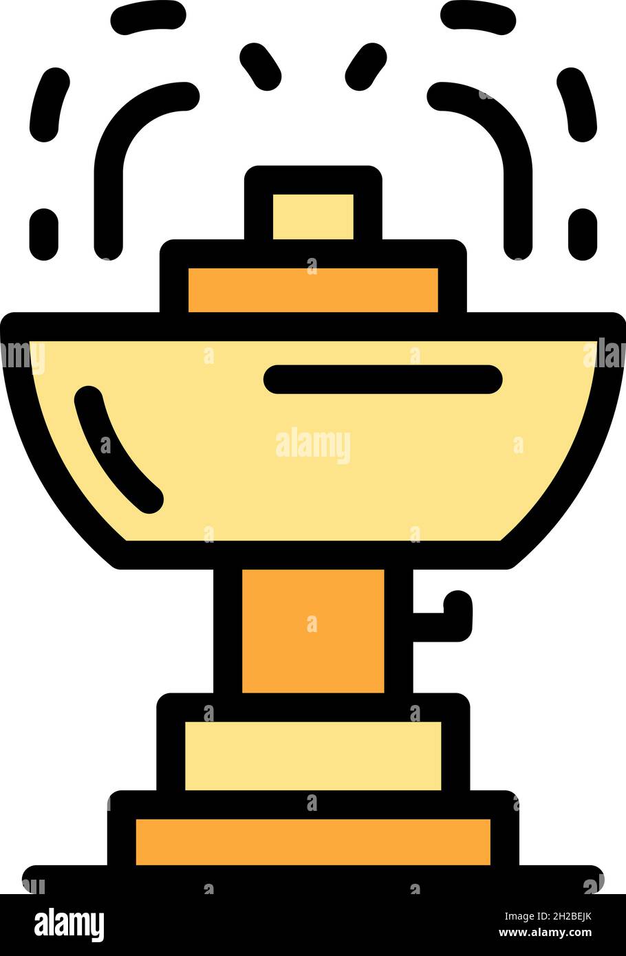 City drinking fountain icon. Outline city drinking fountain vector icon ...