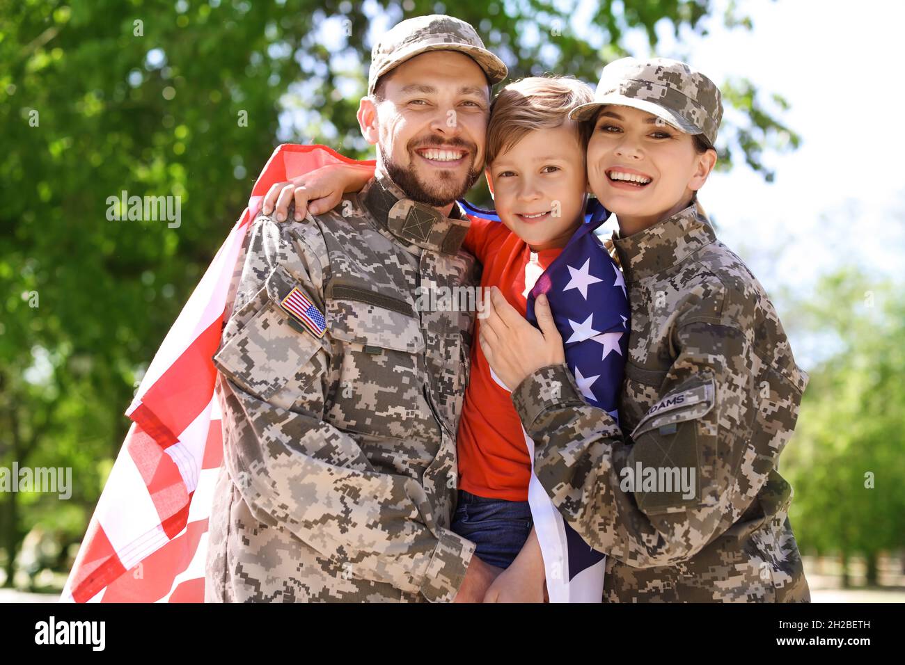 Military Family Stock