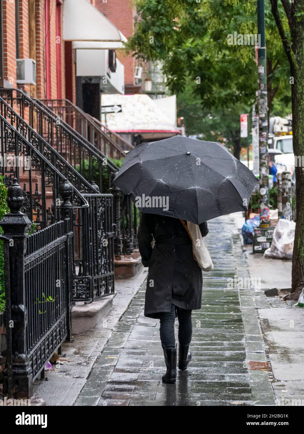 Wet umbrella brooklyn hi-res stock photography and images - Alamy