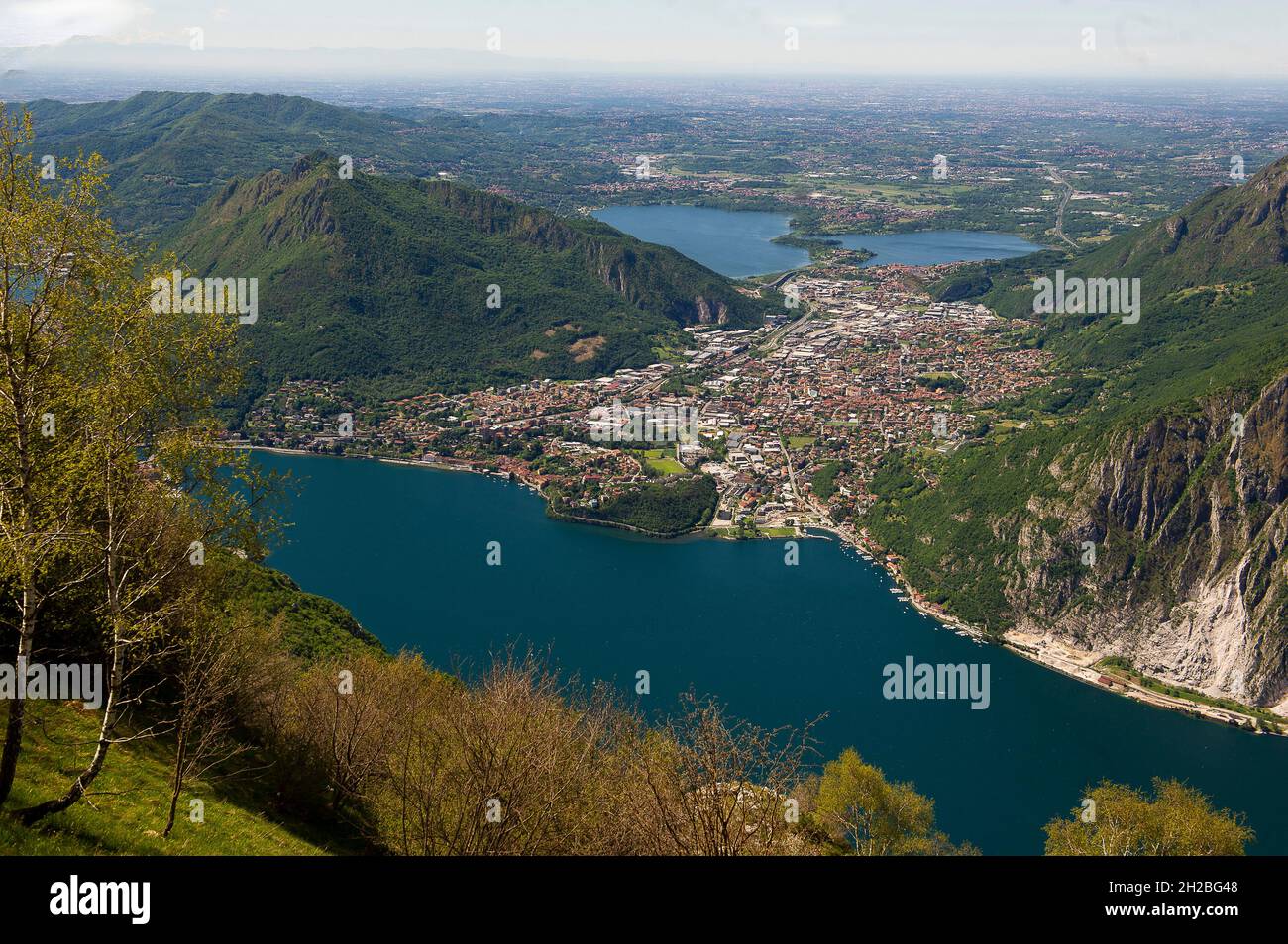 Italy, Lombardy, Province of Lecco, Belvedere of the Valentino park at ...