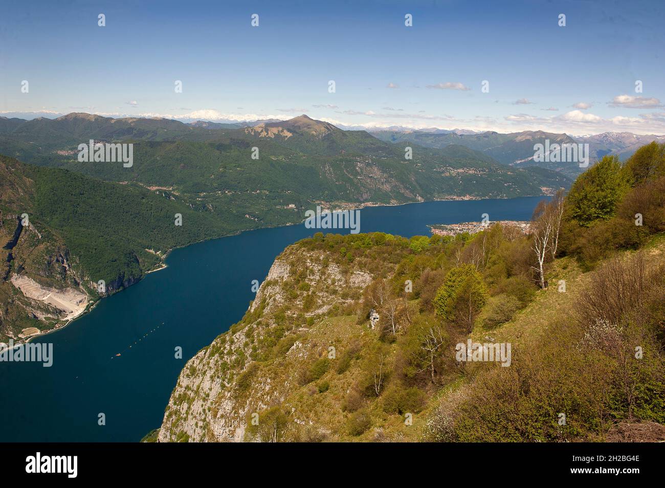 Italy, Lombardy, Province of Lecco, Belvedere of the Valentino park at ...