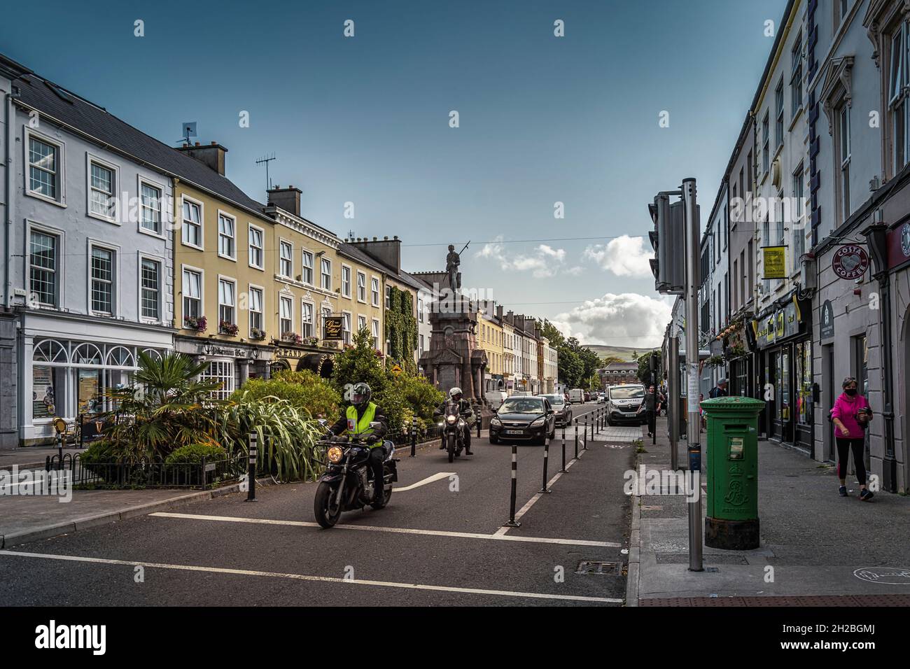 Denny Street in the town of Tralee. August. co. Kerry, Ireland Stock ...