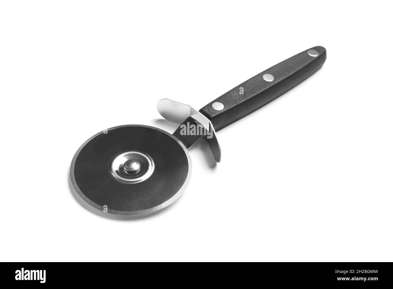 Knife for pizza on white background Stock Photo - Alamy