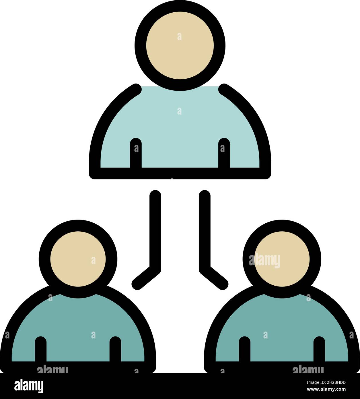 Brand group icon. Outline brand group vector icon color flat isolated ...