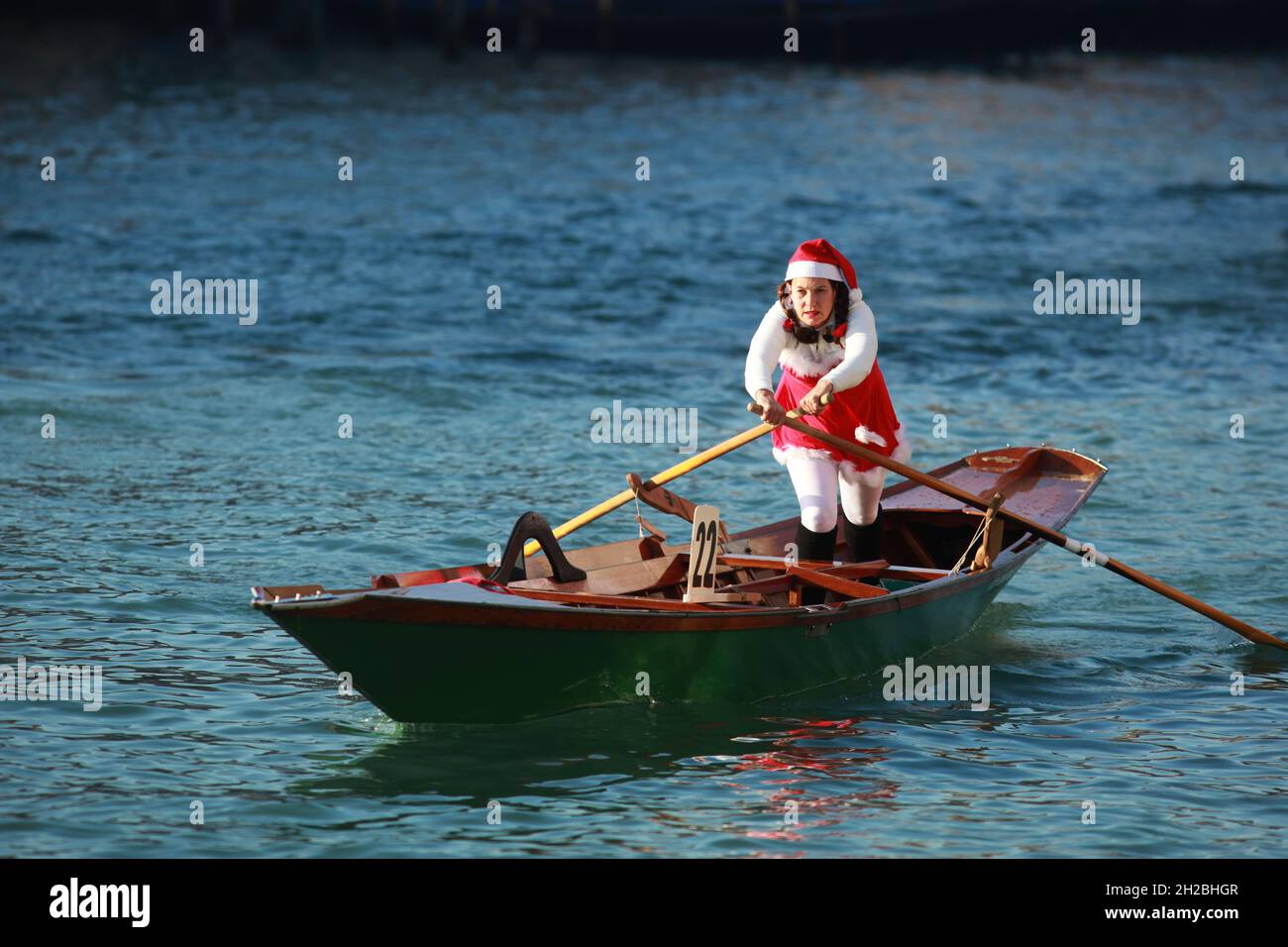 Woman rowing boat dress hi-res stock photography and images - Alamy
