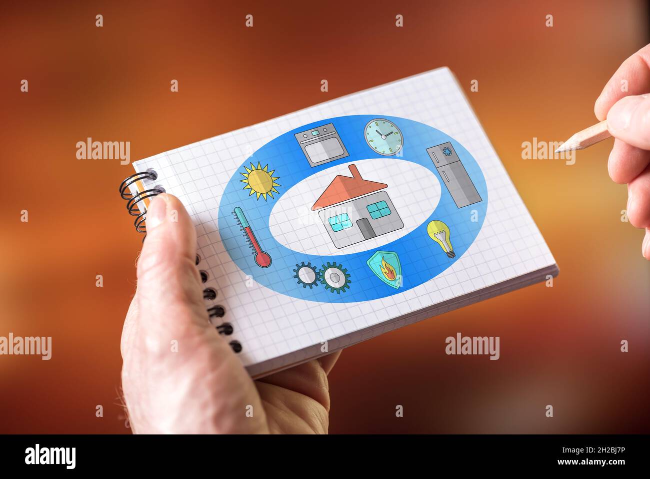 Smart home concept hand drawing hi-res stock photography and images - Alamy