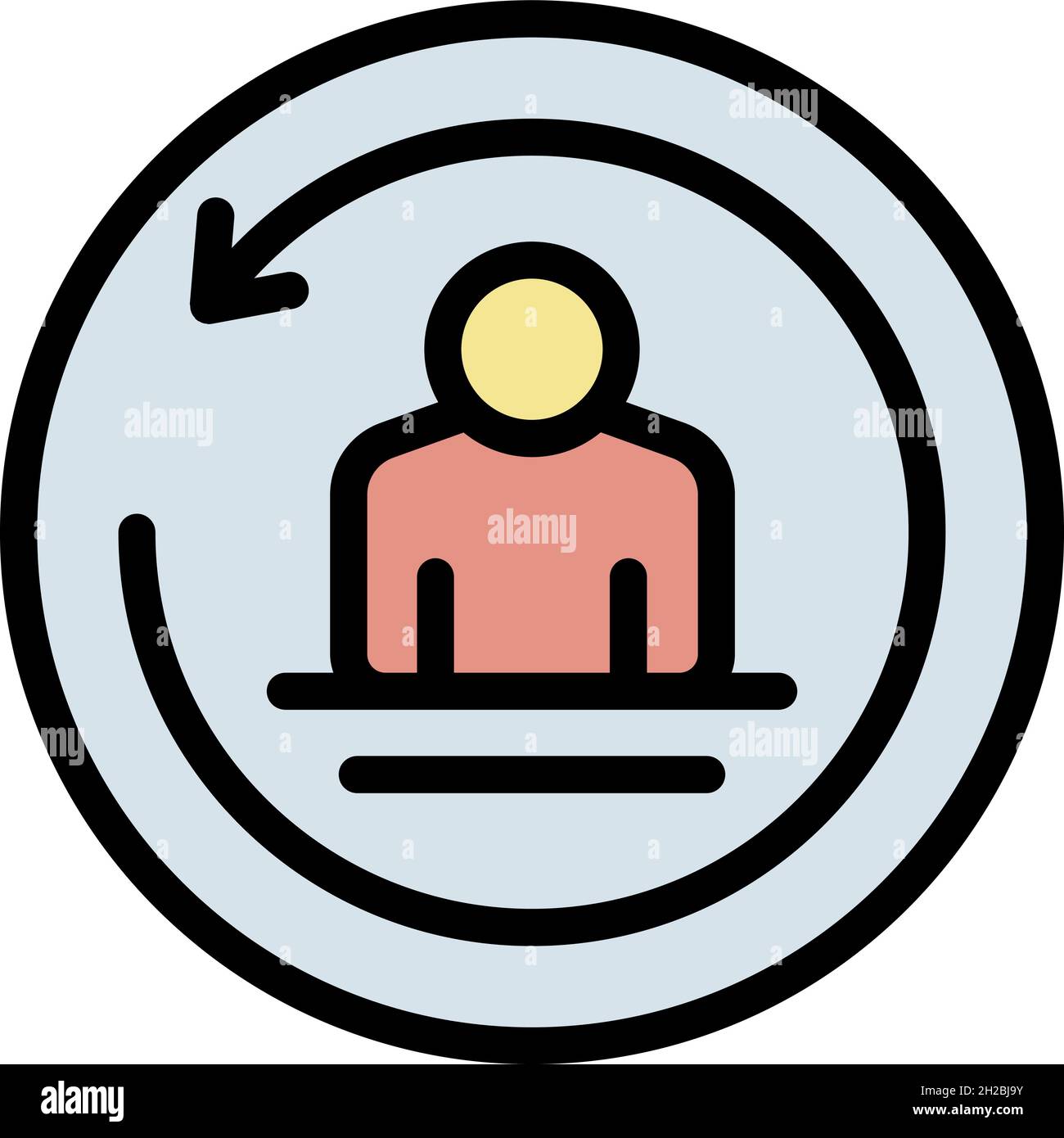 Modern storyteller icon. Outline modern storyteller vector icon color ...