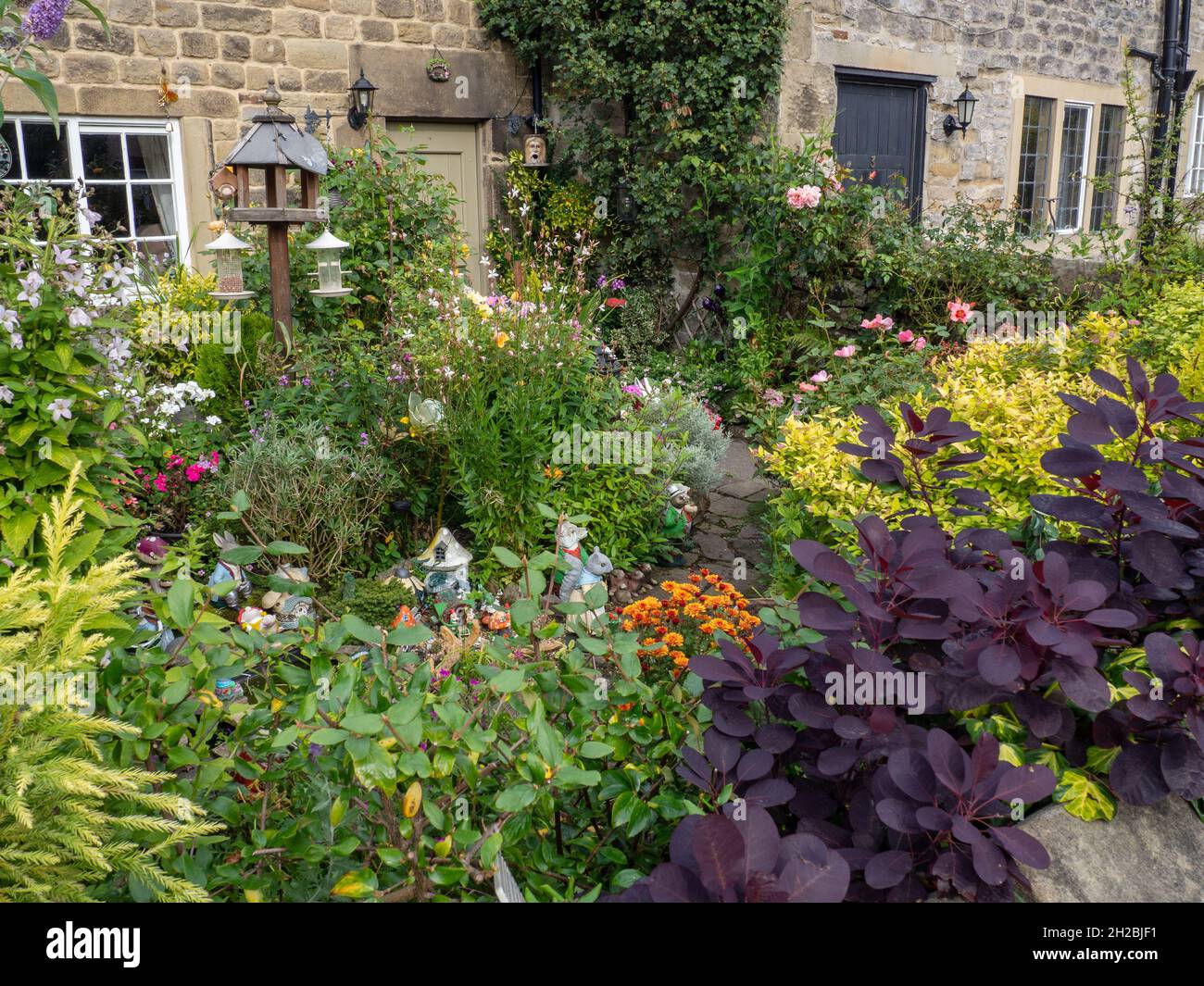Colourful cottage garden in Summer in one of the so called Plague ... Colourful cottage garden in Summer in one of the so called Plague ...