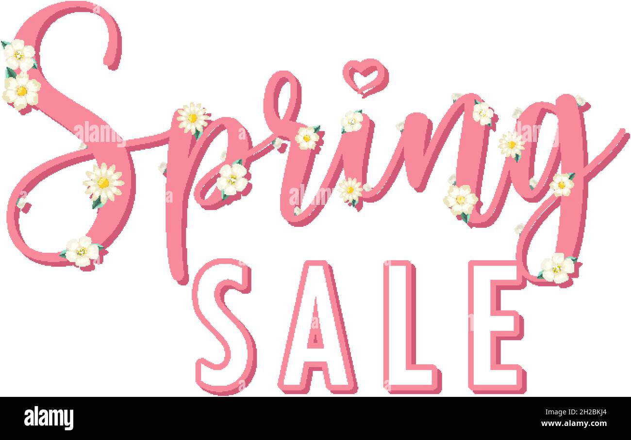 Spring sale banner template illustration Stock Vector Image & Art - Alamy