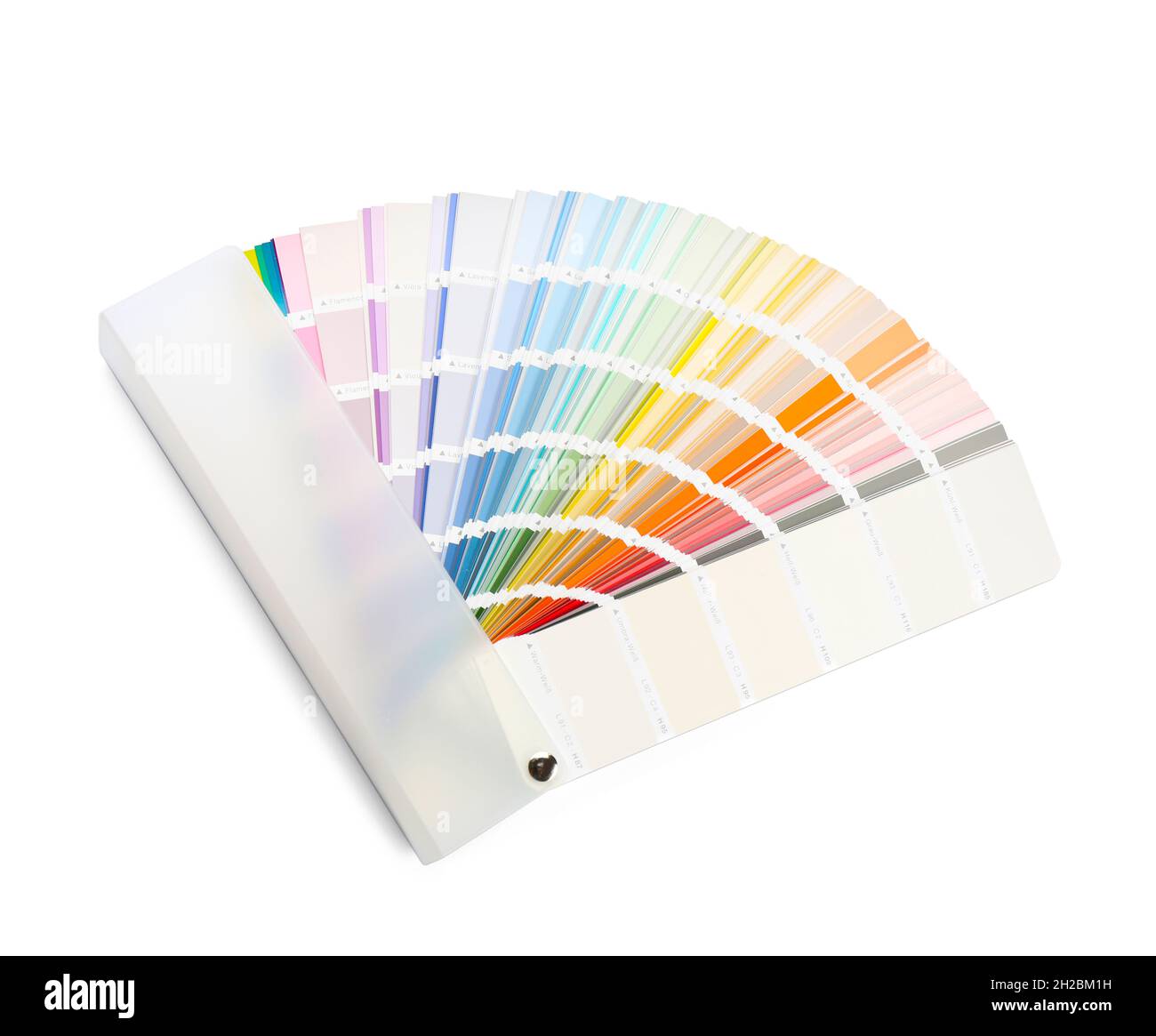 Color palette samples on white background Stock Photo - Alamy