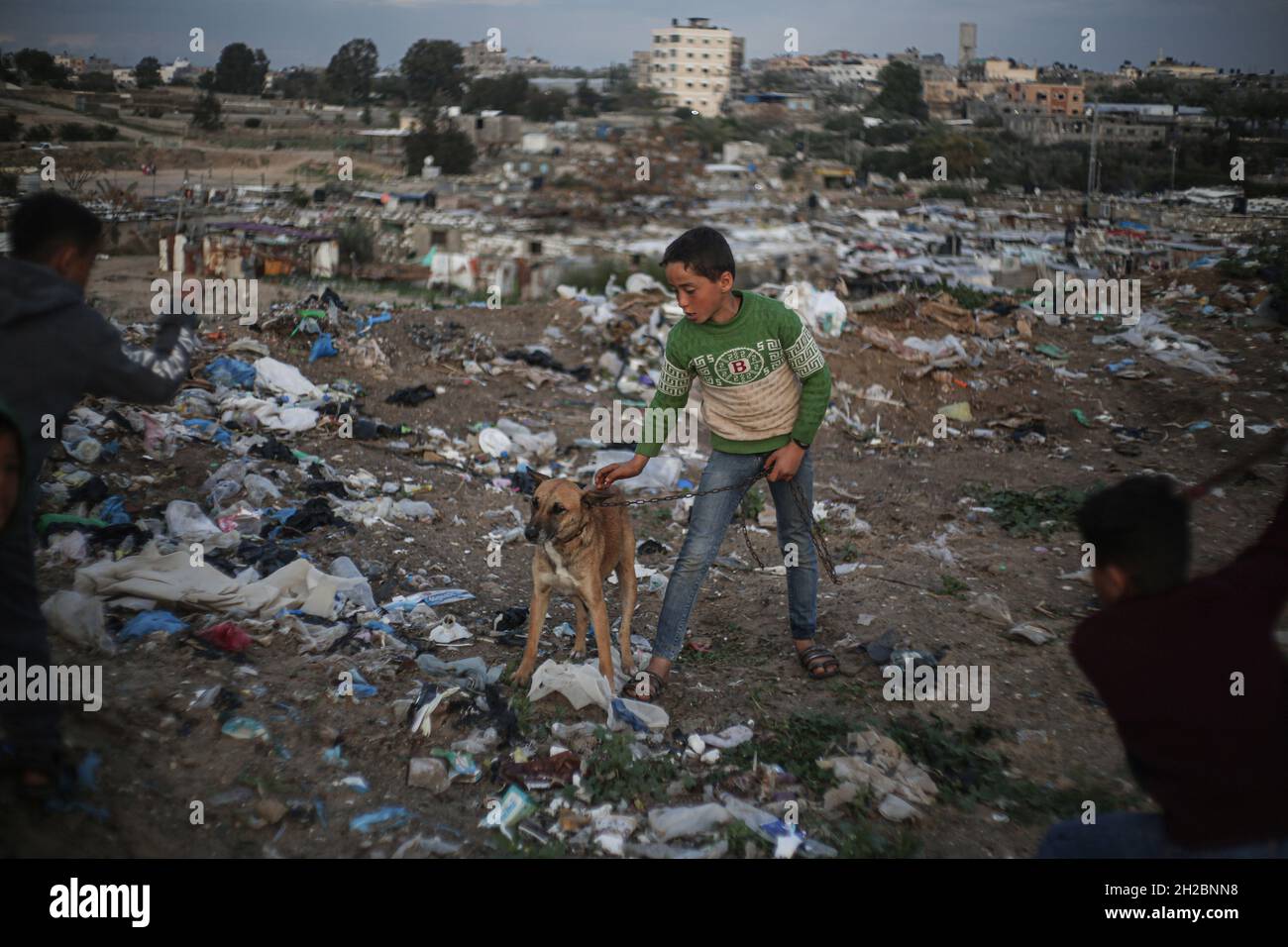 International day for the eradication of poverty in Gaza. Palestinian ...