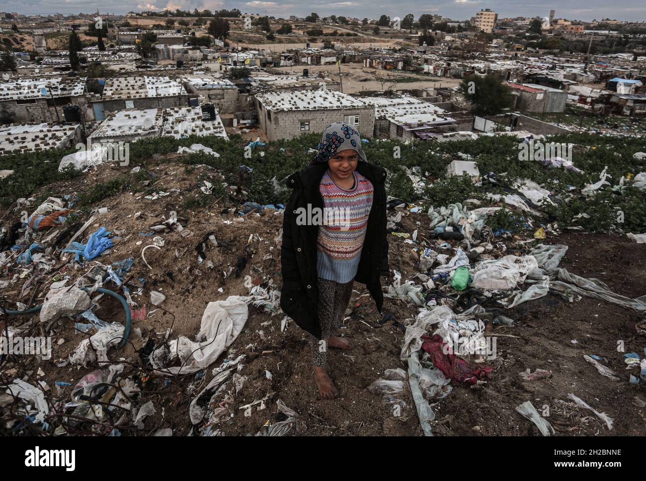 International day for the eradication of poverty in Gaza. Palestinian ...