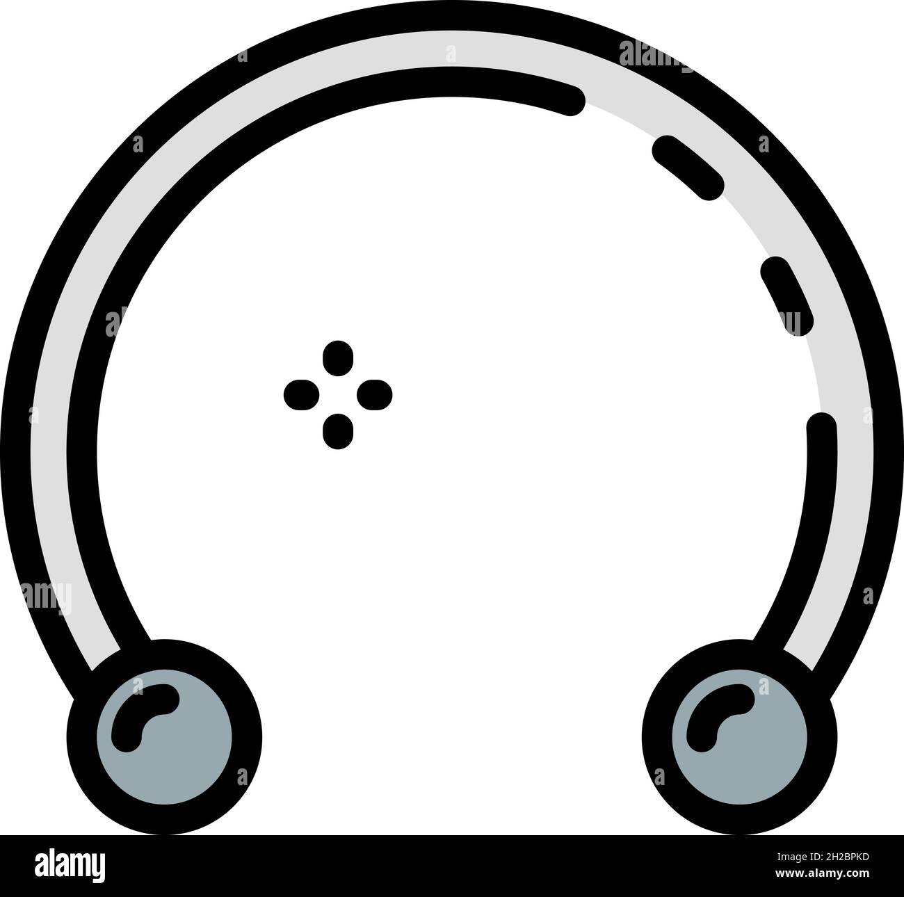 Surface piercing icon. Outline surface piercing vector icon color flat ...