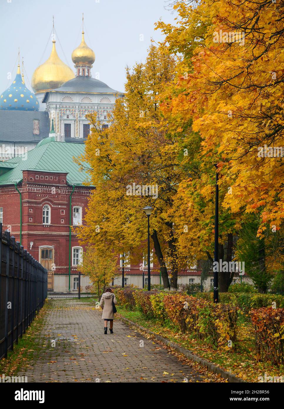 Autumn scenery in Suzdal Town, Russia. Suzdal is the main towns of the ...