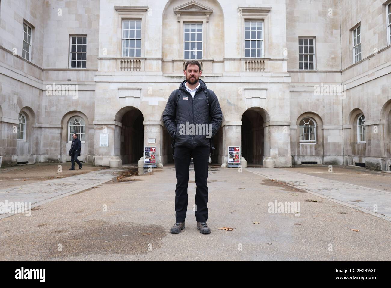 Ben Gallagher, who is part of a team undertaking the the Grenadier Walk ...