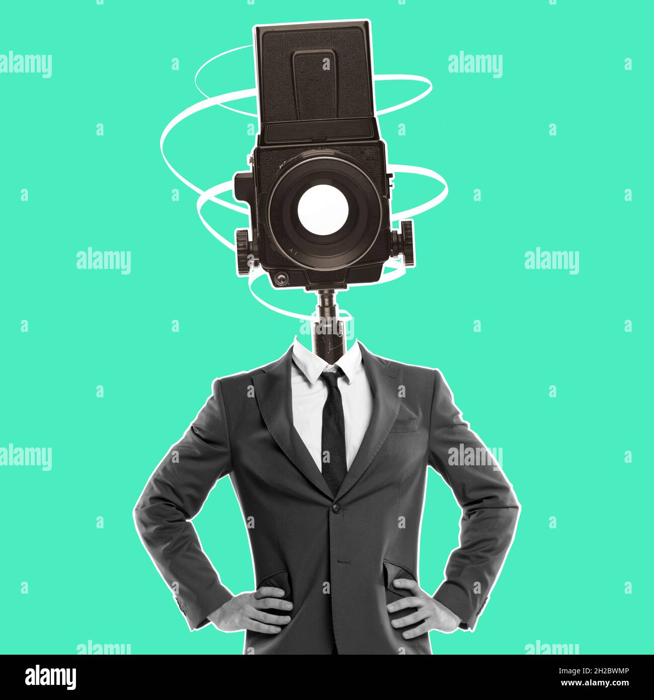 Modern design, contemporary art collage. Inspiration, idea, trendy ...