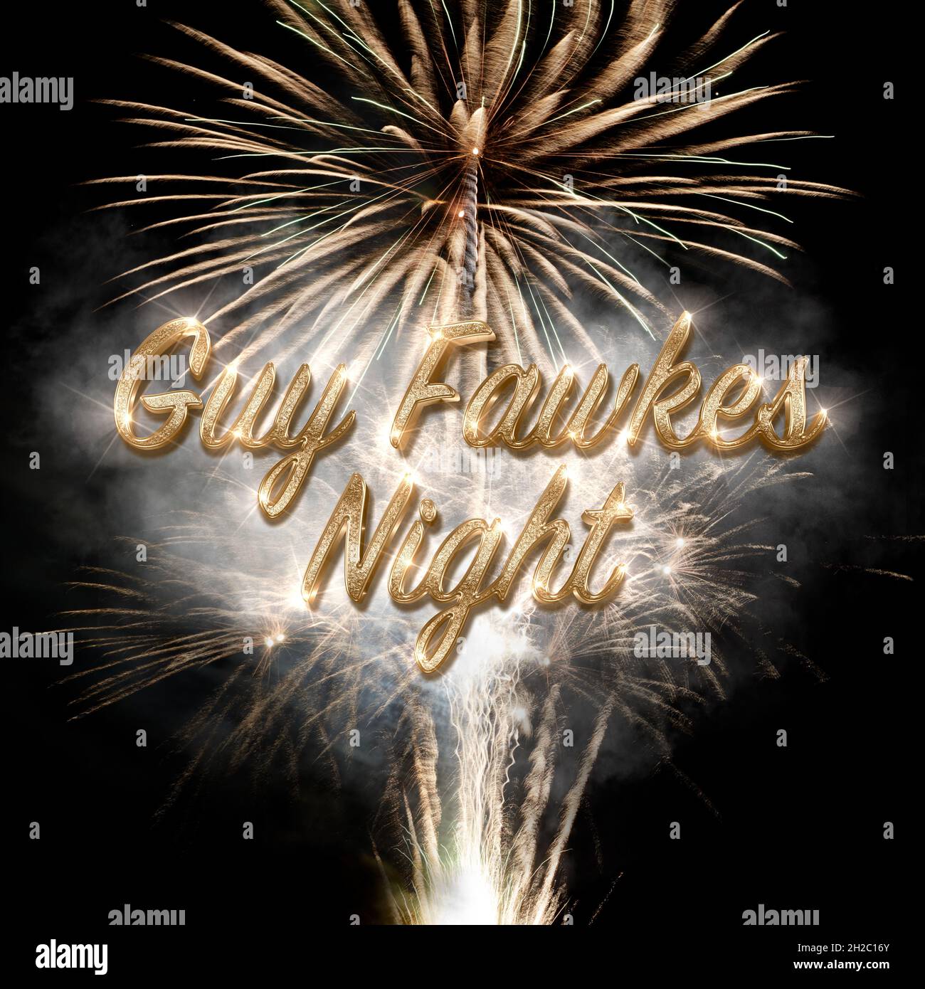 Gold exploding fireworks hi-res stock photography and images - Alamy