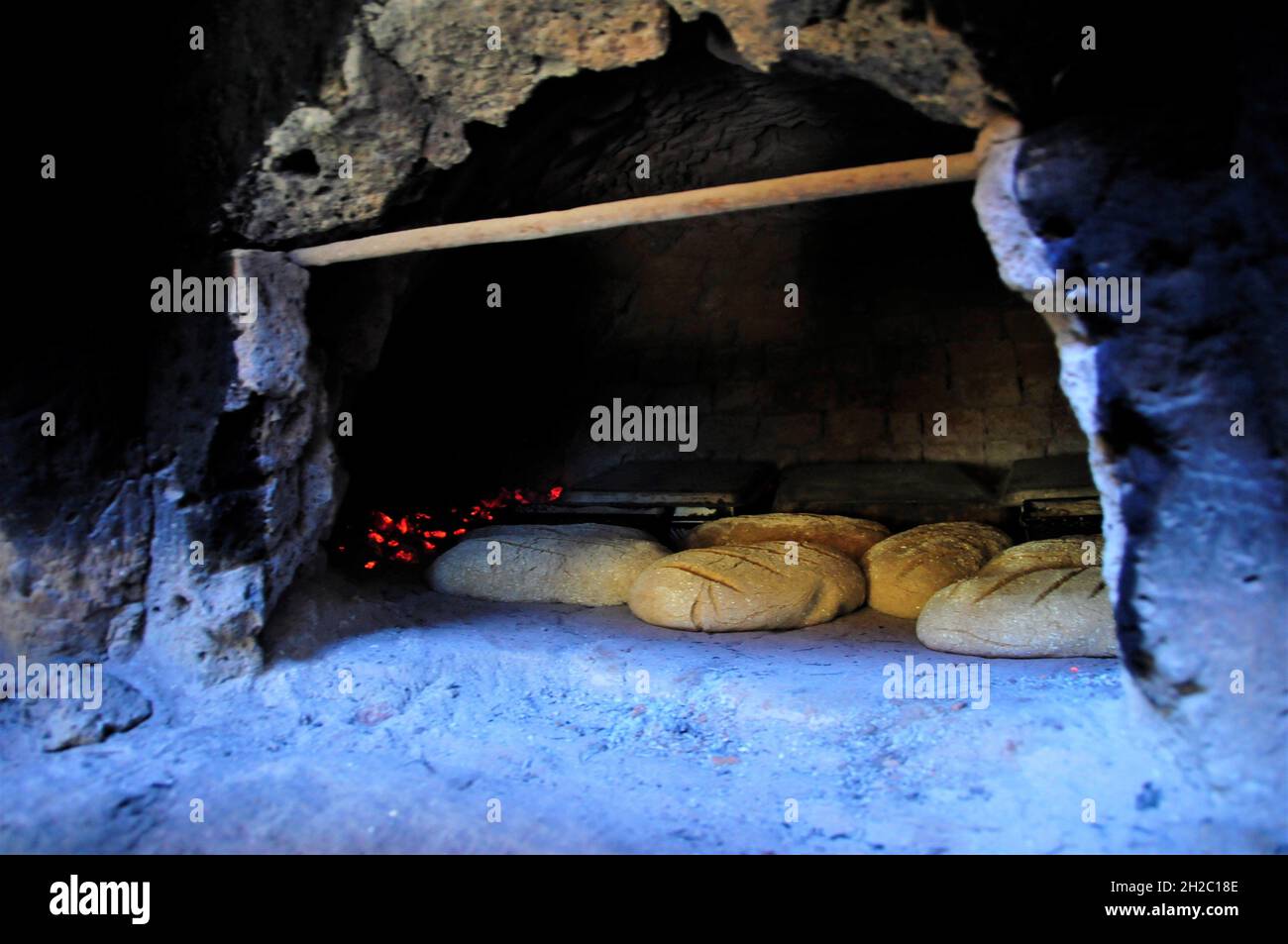home-baked stone oven bread Stock Photo - Alamy