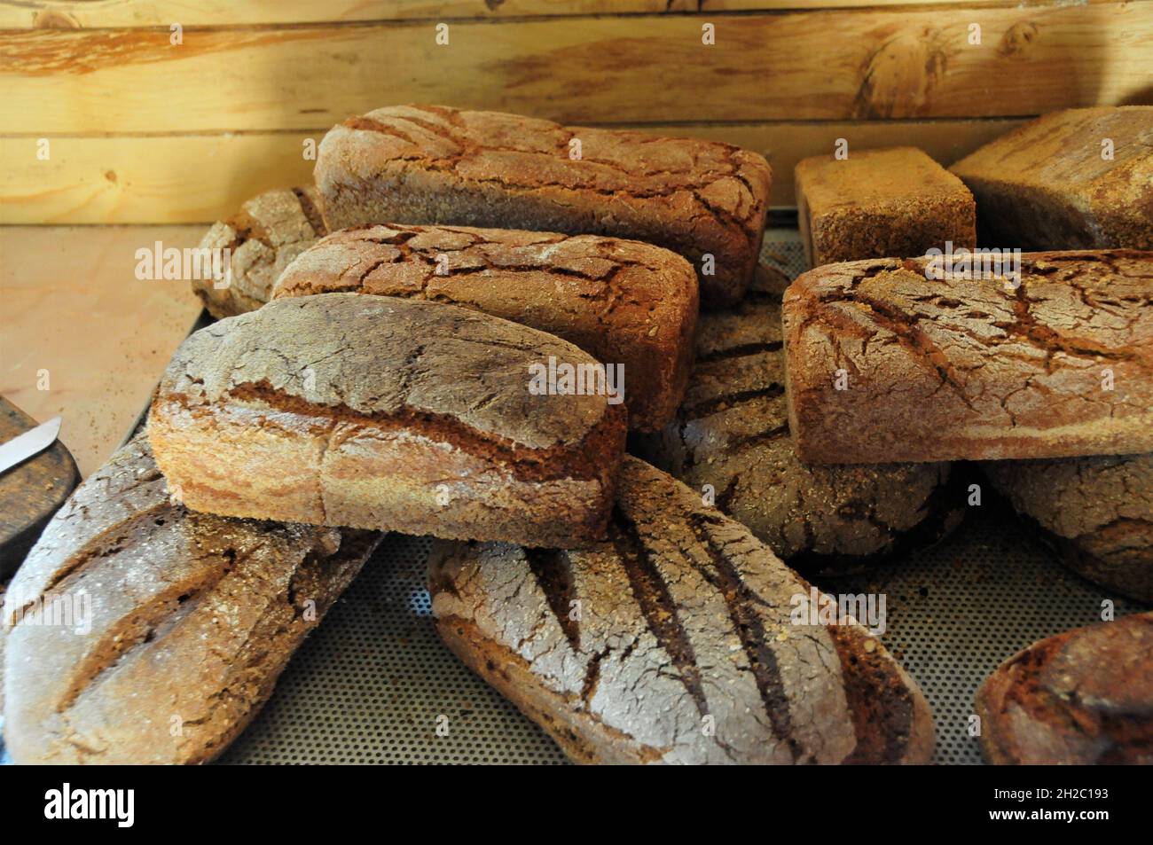 home-baked stone oven bread Stock Photo - Alamy