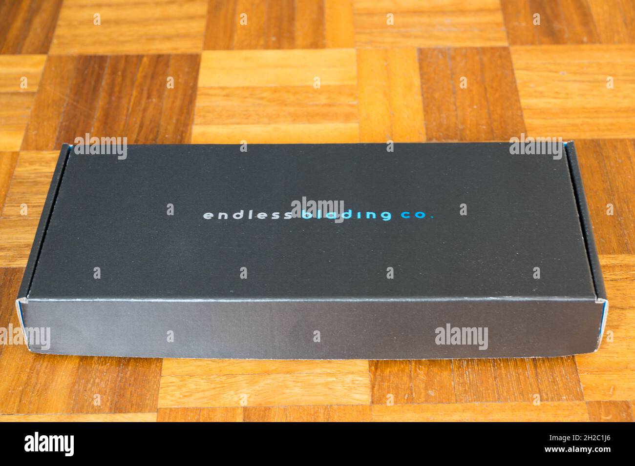 Endless blading co box that holds their rollerblade frames Stock Photo - Alamy