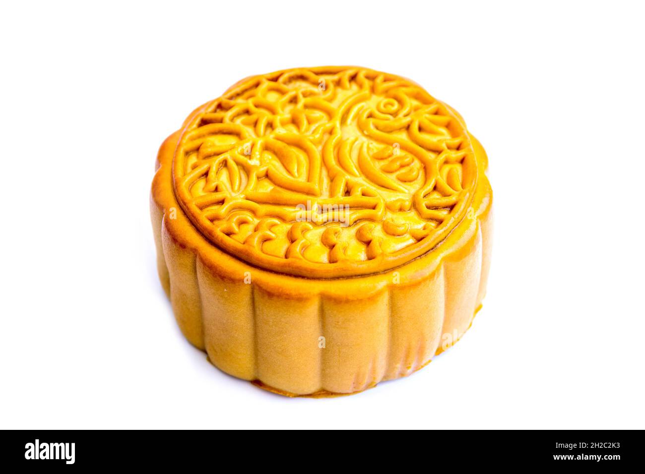 Mooncakes isolated on white background Stock Photo - Alamy