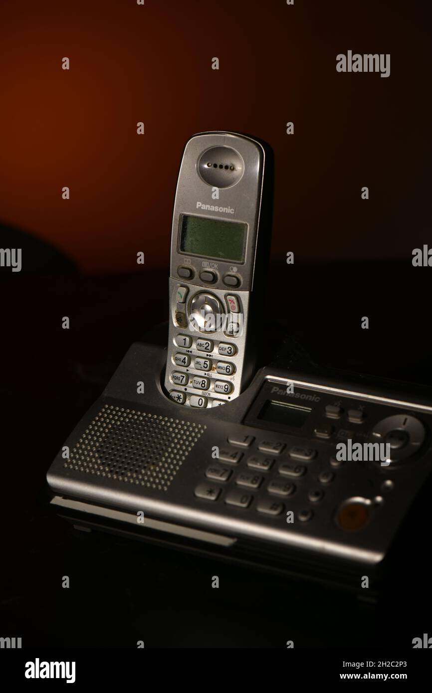 Digital answering machine for analogue telephone service Stock Photo ...