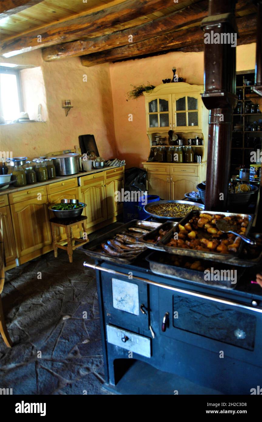 self-sufficient idyllic life in a mud house Stock Photo - Alamy