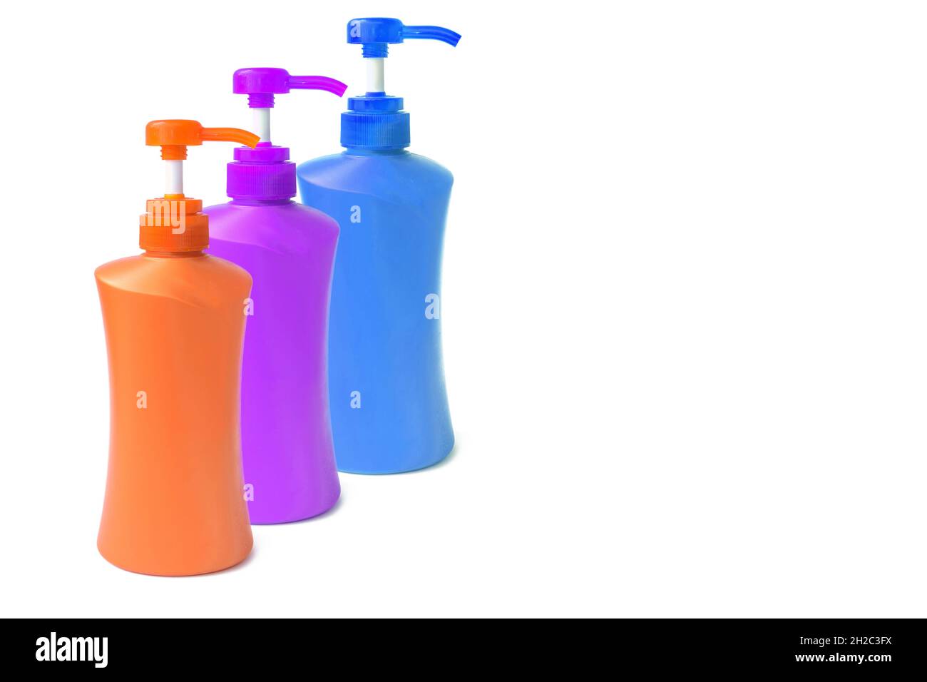 Plastic bottle for liquid products isolated on white background Stock ...