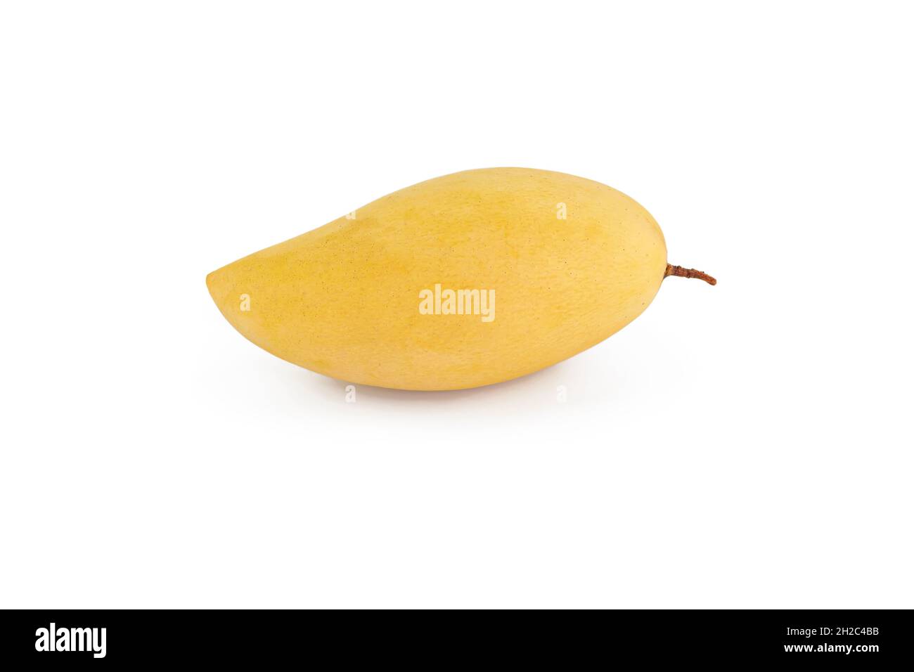 Yellow ripe mango isolated on white background Stock Photo - Alamy