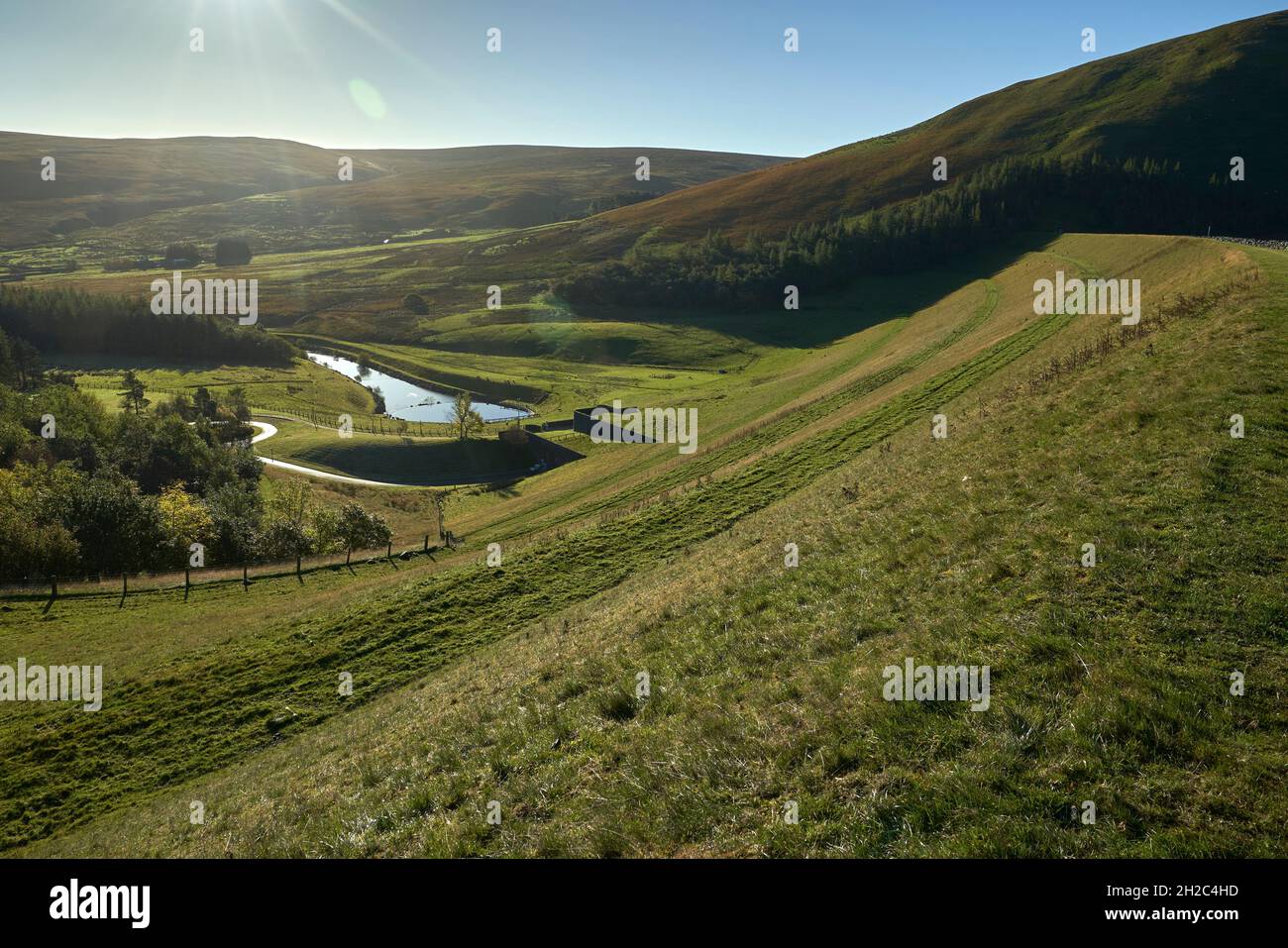 The Megget Reservoir in the Scottish Borders which supplies water to ...