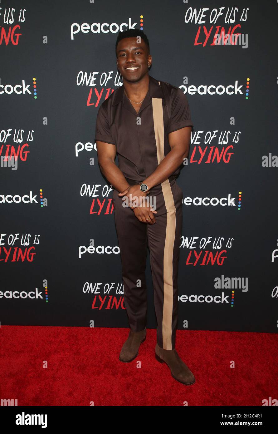 Santa Monica, Ca. 20th Oct, 2021. Chibuikem Uche, at Peacock's One Of ...