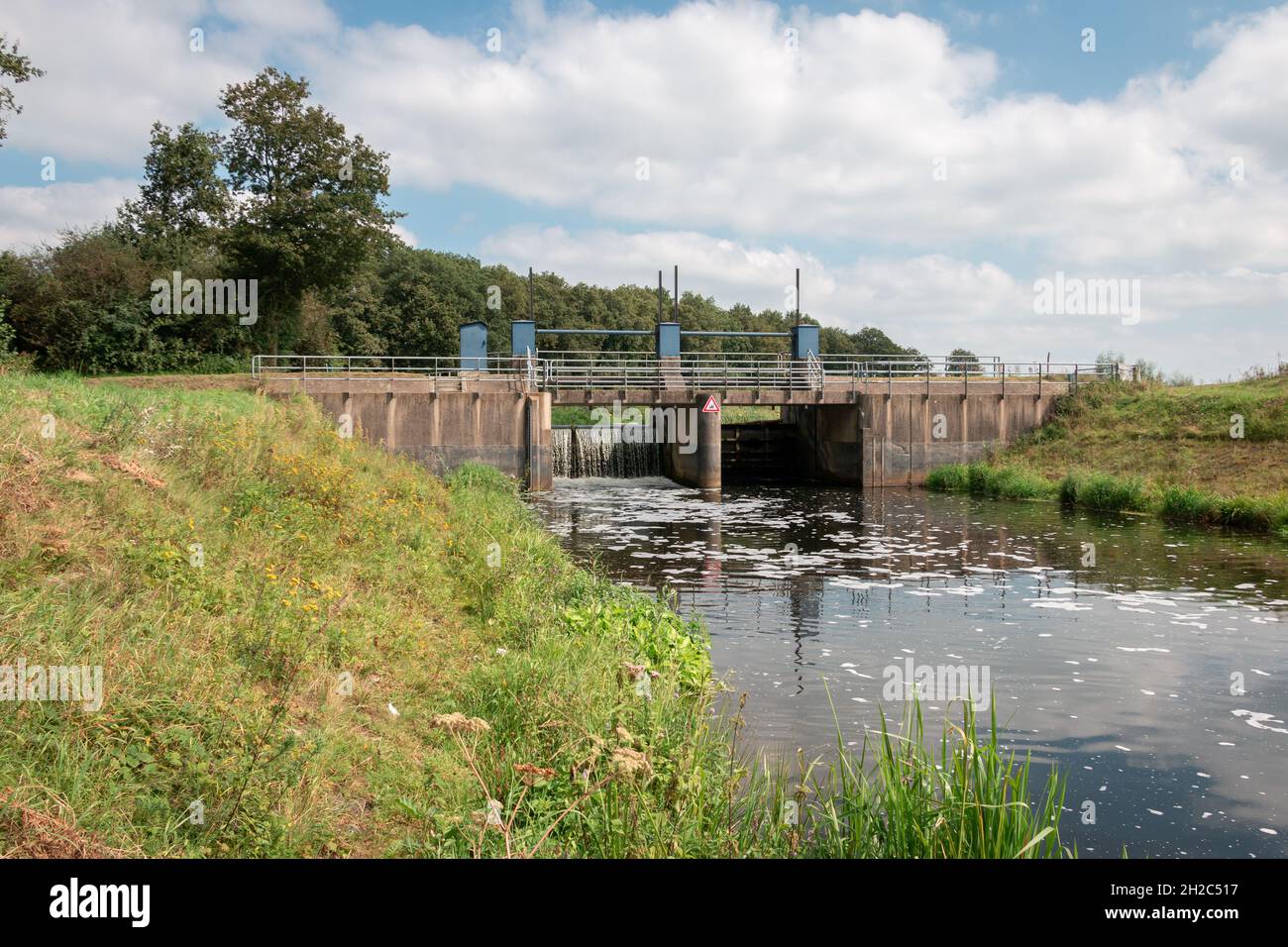 The beautiful flowing river called 'the Berkel' in the Achterhoek ...