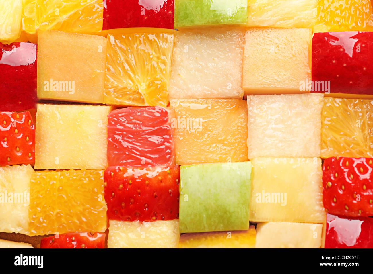 Fresh cut fruits as background Stock Photo - Alamy