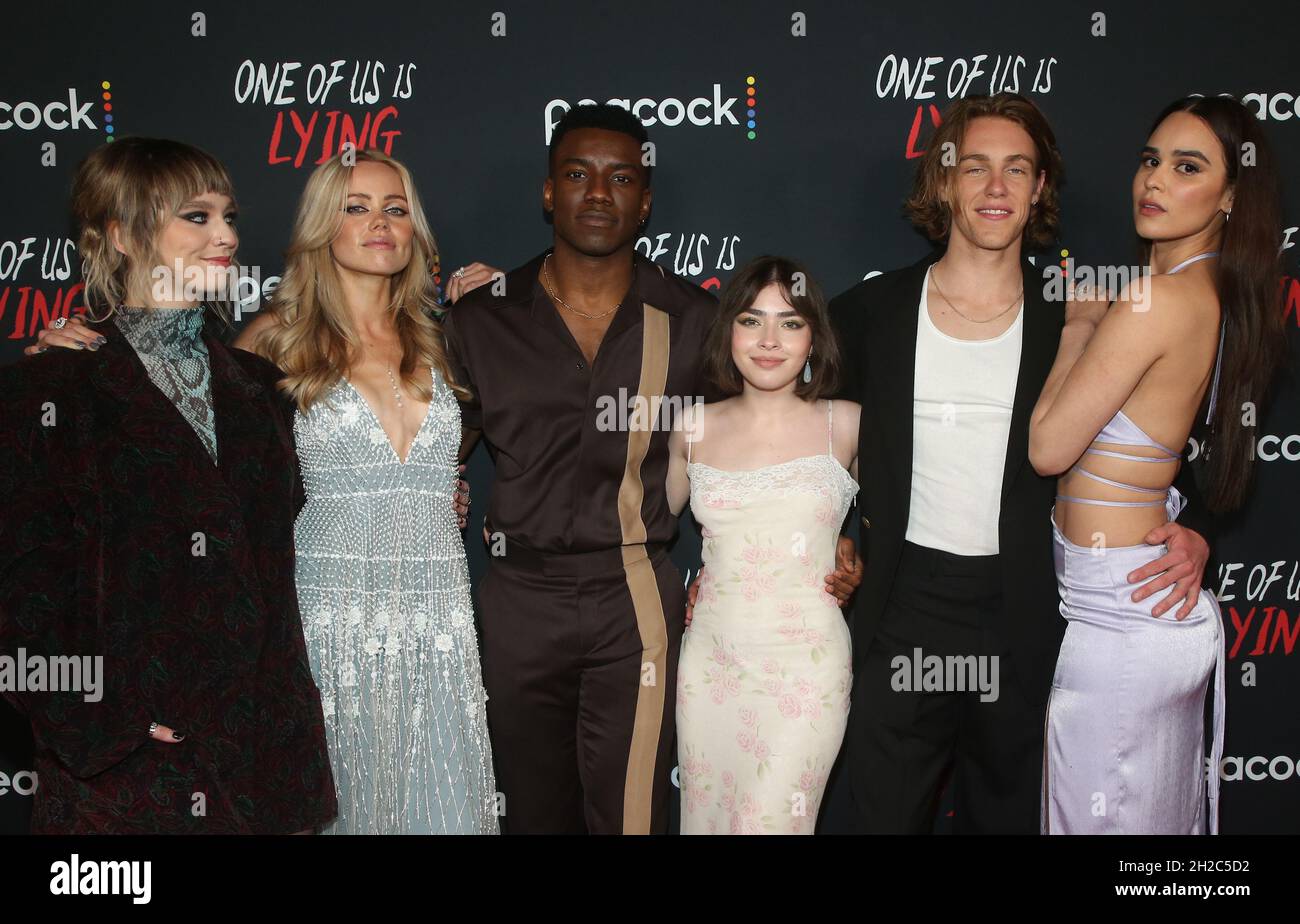 Santa Monica, Ca. 20th Oct, 2021. Annalisa Cochrane, Chibuikem Uche ...