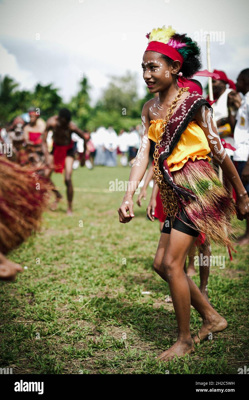 Children of Papua Stock Photo - Alamy