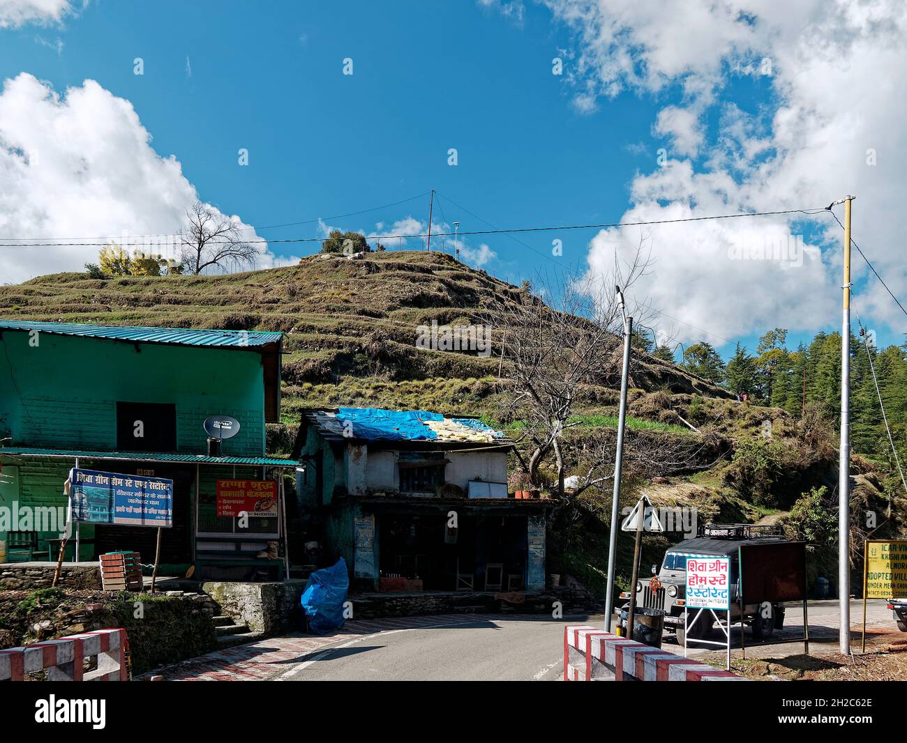 Shops and house in tradition way Stock Photo - Alamy