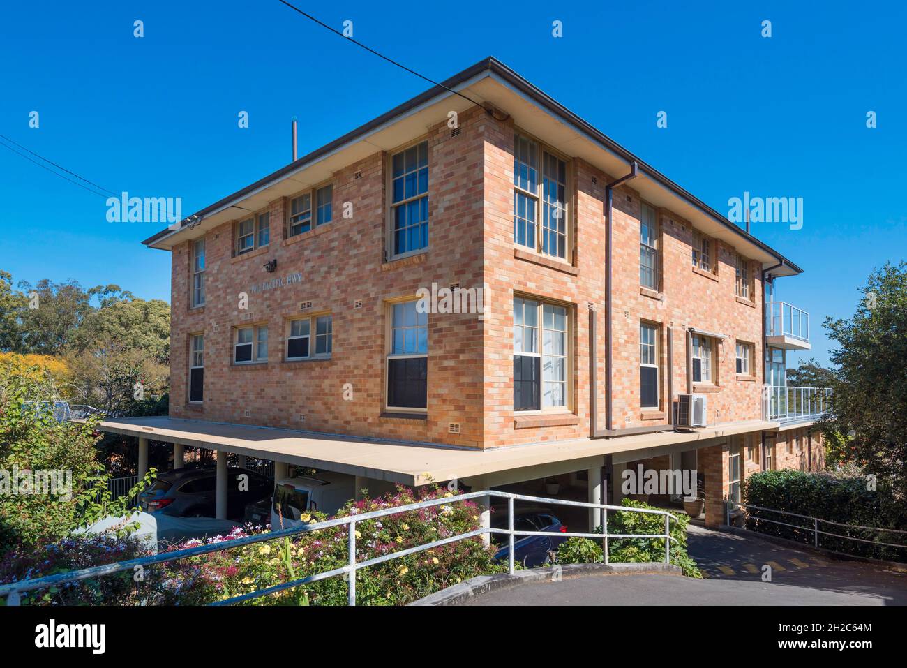 A 1967 constructed low rise blonde brick apartment block in the Sydney ...