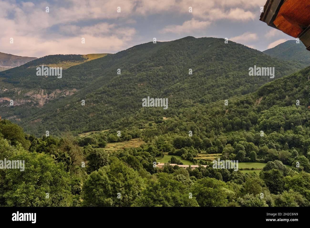 beautiful mountain green landscape in europe Stock Photo - Alamy