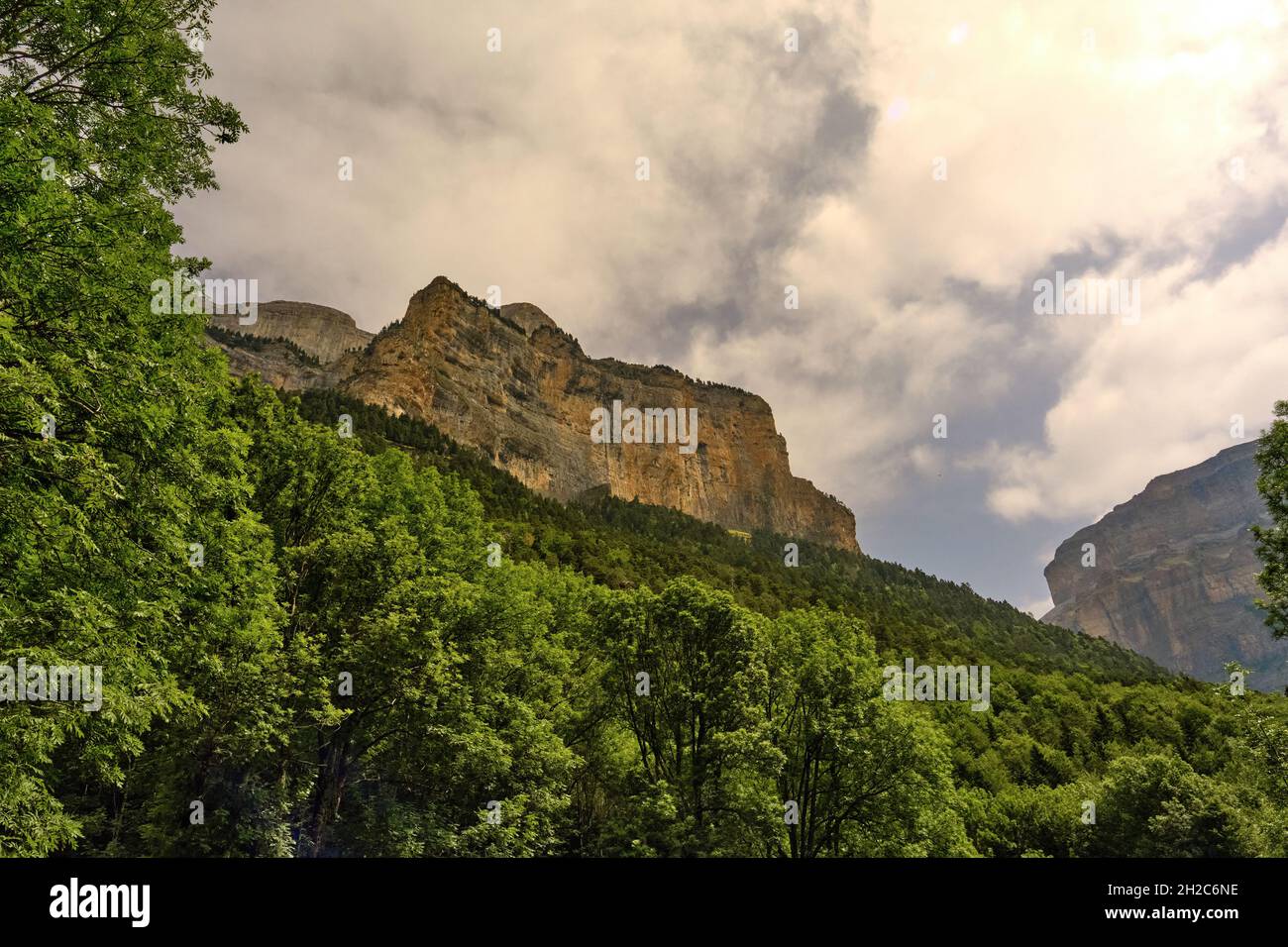 beautiful mountain green landscape in europe Stock Photo - Alamy
