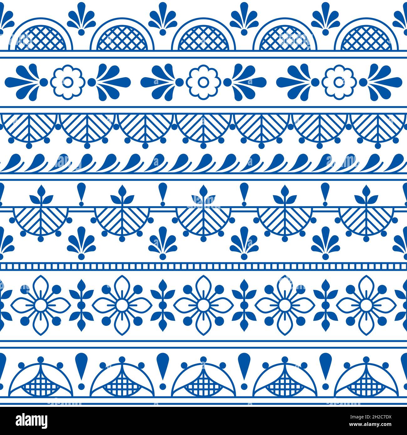 Scandinavian textile or fabric print vector seamless pattern with ...