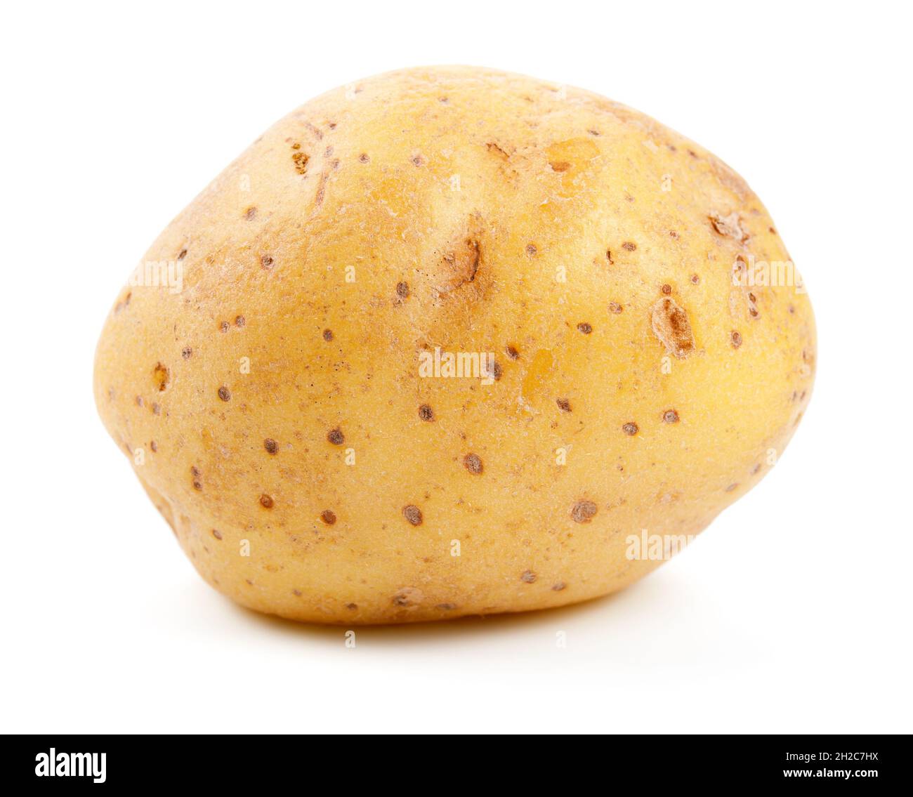 Potato isolated on white background. Top view Stock Photo - Alamy